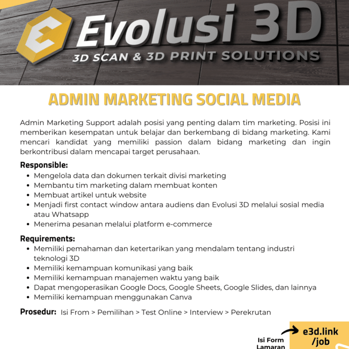Job | Evolusi 3D